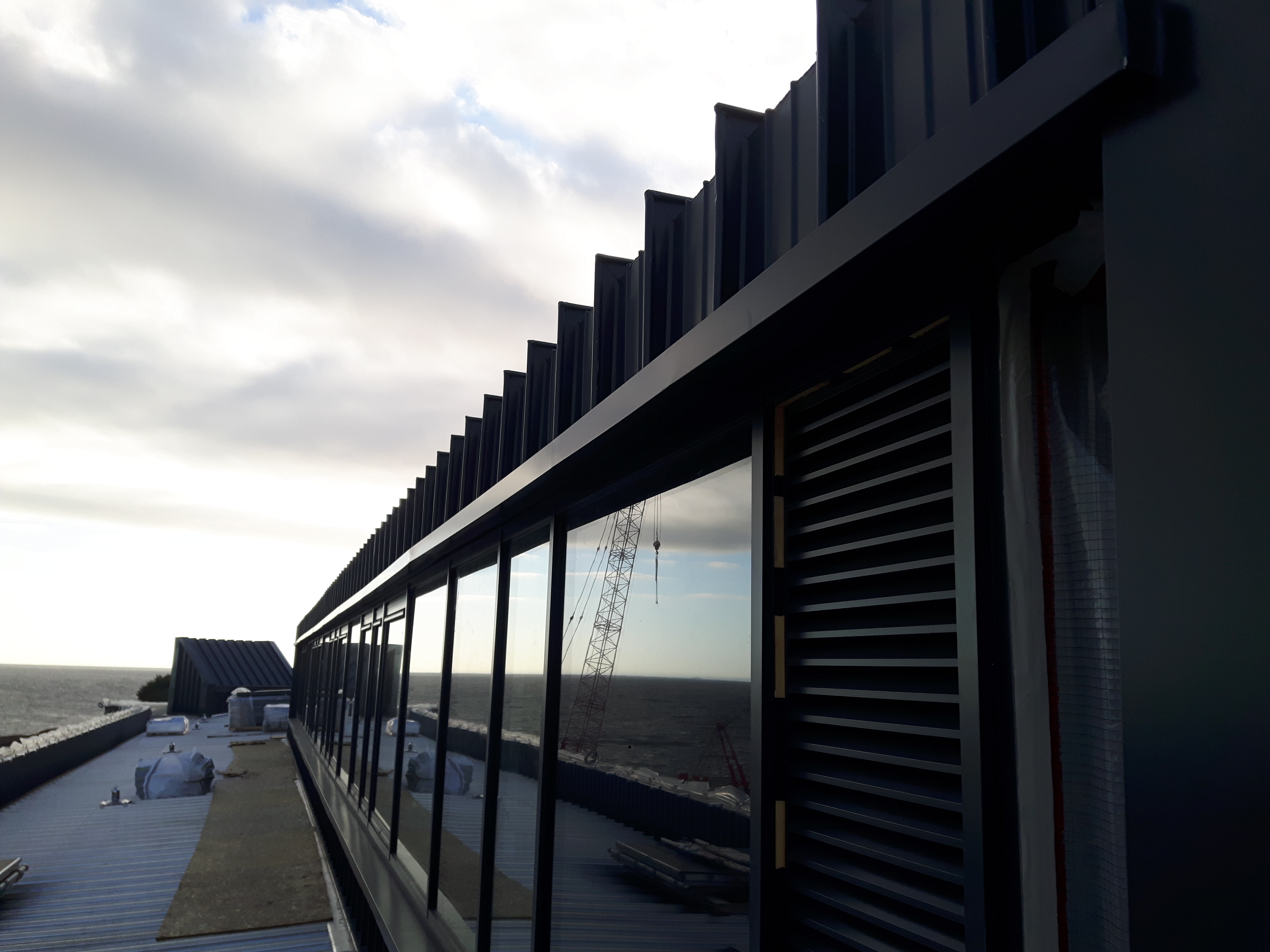 Brodick Ferry Terminal in Arran - Curtis Moore (Cladding Systems) Ltd