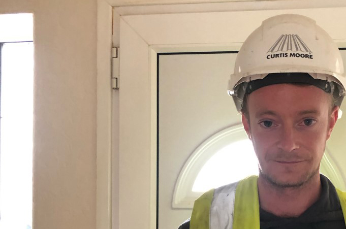 Curtis Moore cladder recognised by Russells Construction - Curtis Moore